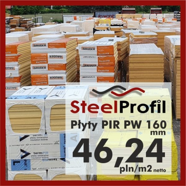 Płyta PIR termPIR AL 150 mm Izoproof poliuretan 15cm 1200x600 ...